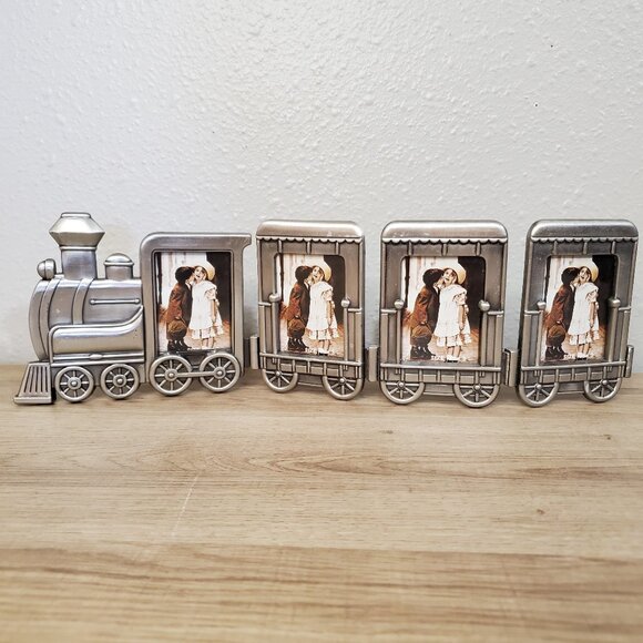Accents | Silver Train Picture Frame Stands | Poshmark